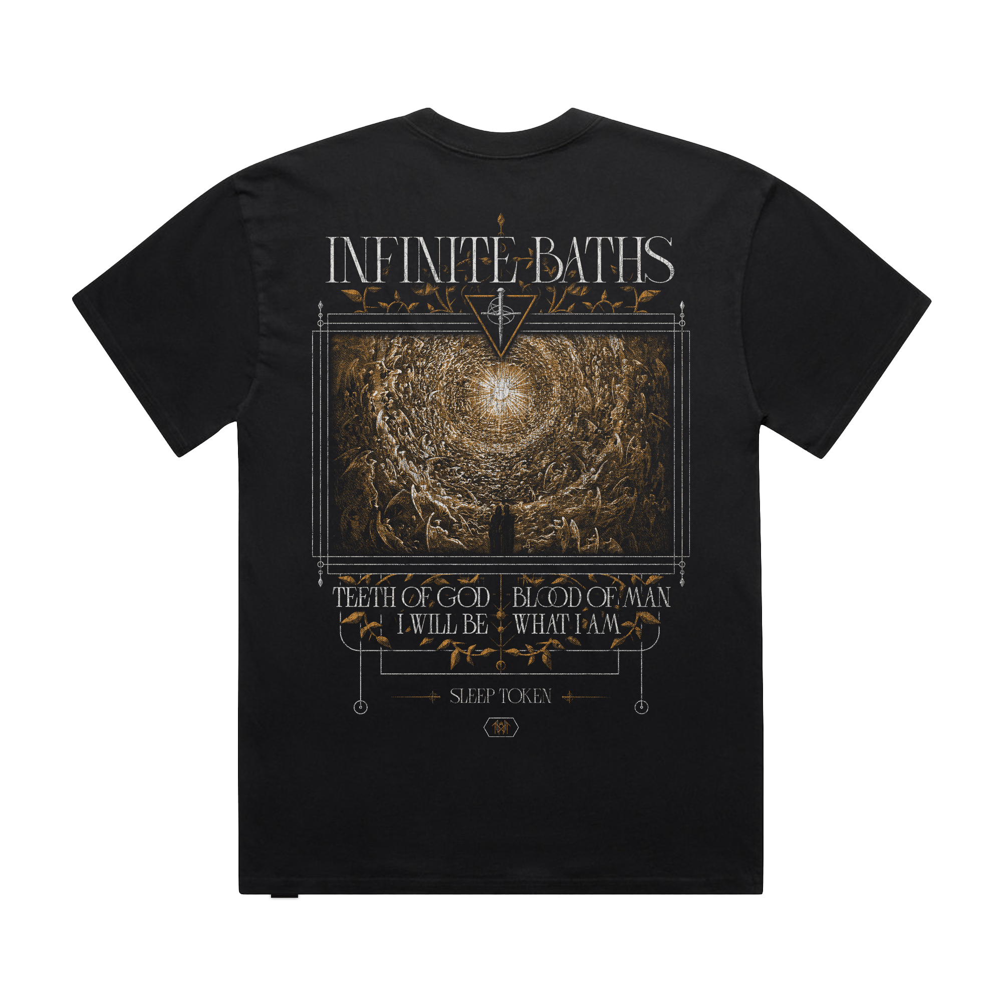 Sleep Token / Infinite Baths Tee (Faded Black)
