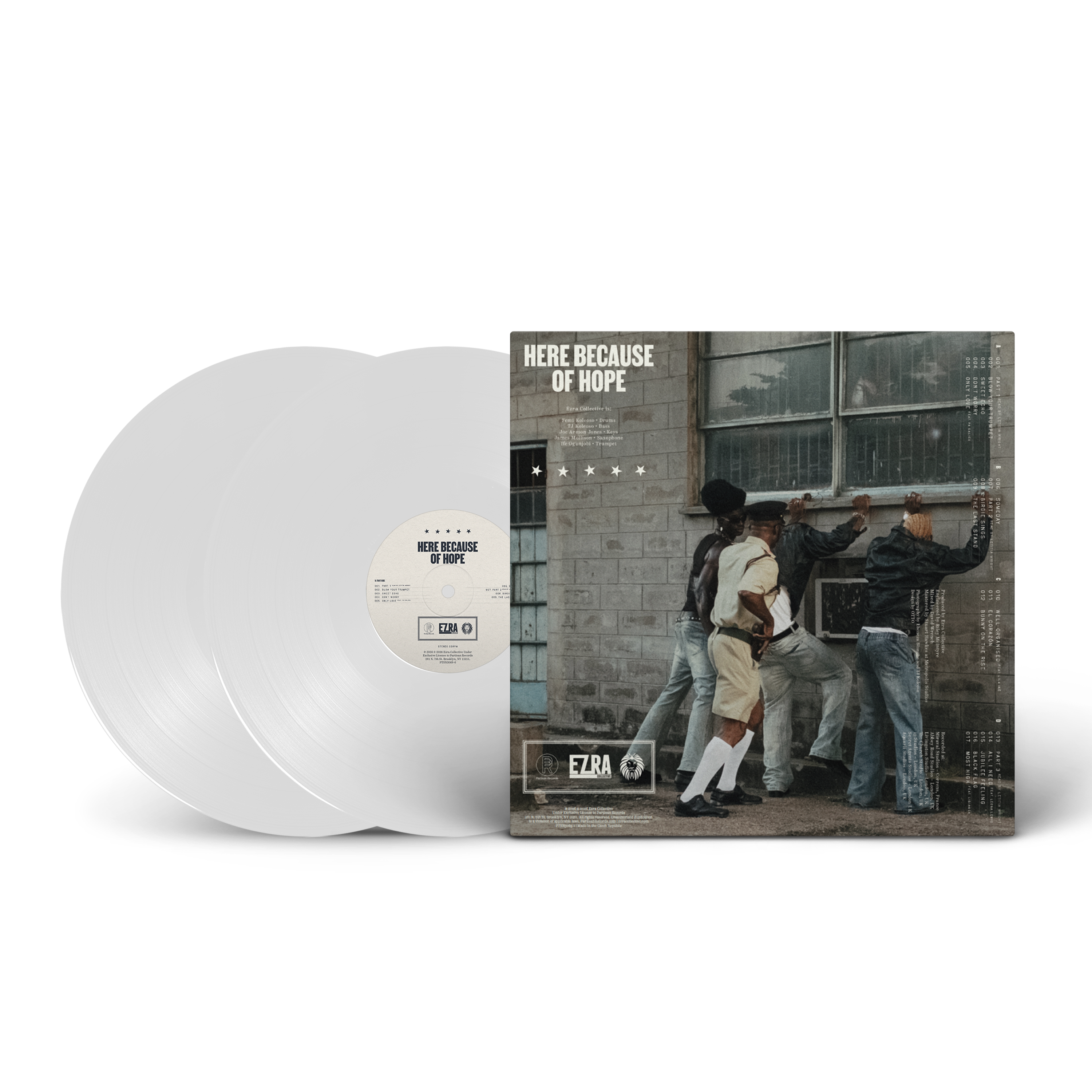 Ezra Collective / Here Because Of Hope (Transparent White Vinyl)